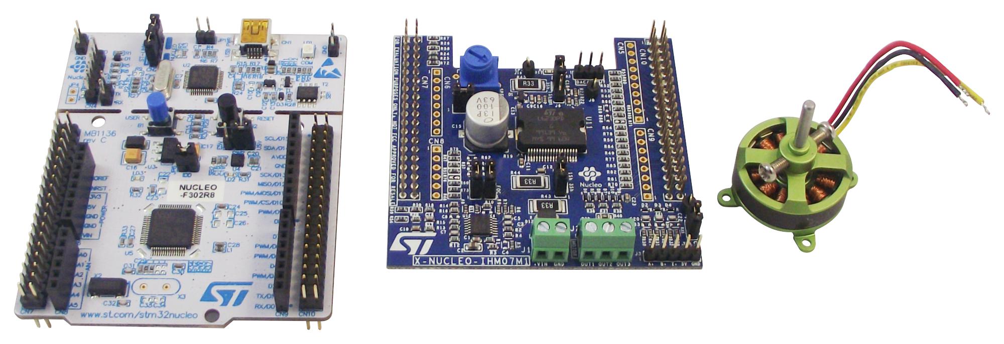 P-NUCLEO-IHM002 - Stmicroelectronics - Development Kit, Motor Control Nucleo Pack, NUCLEO-F302R8