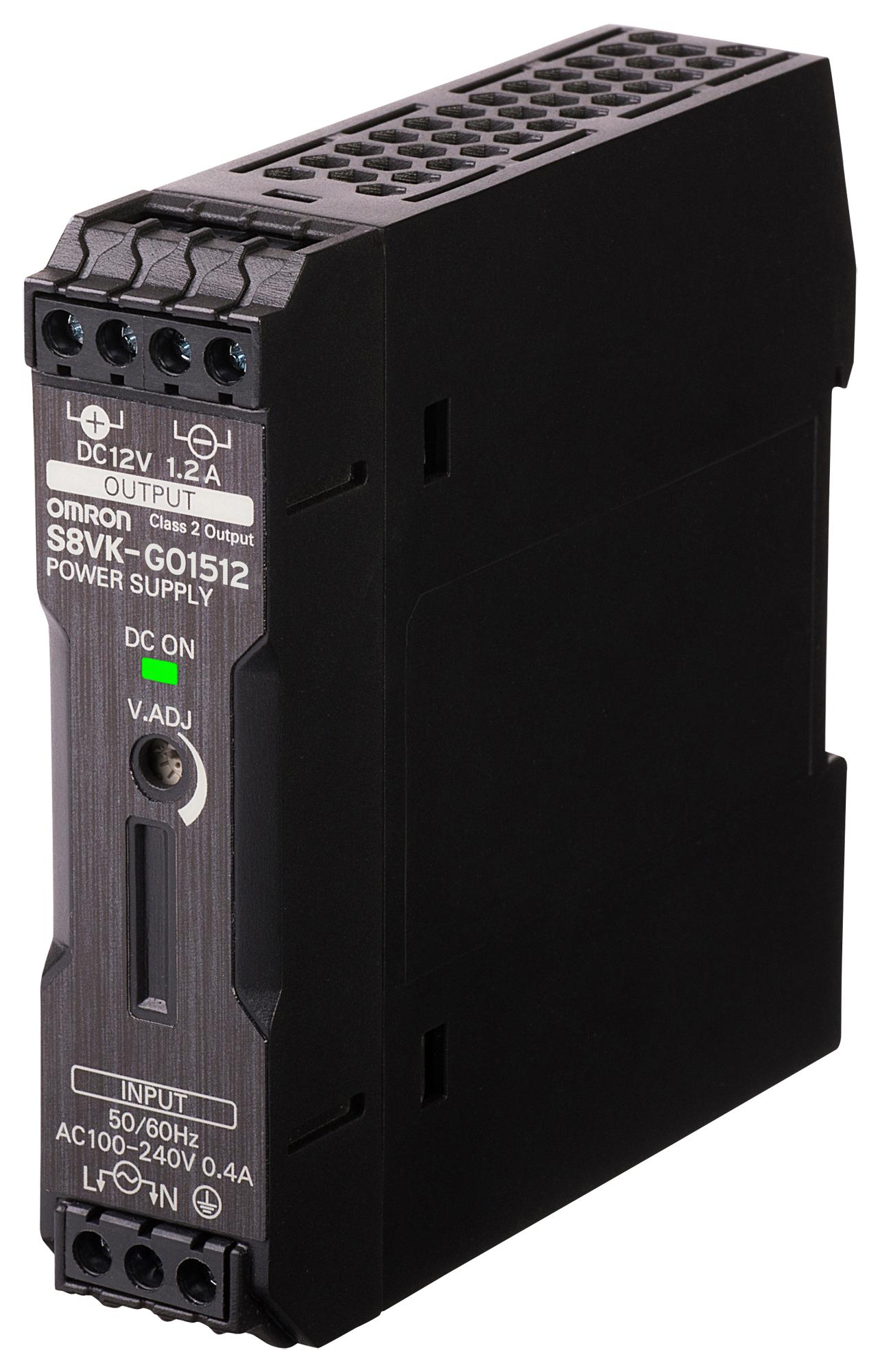 S8VK-G01512 - Omron Industrial Automation - AC/DC DIN Rail Power Supply (PSU), ITE, 1 Output