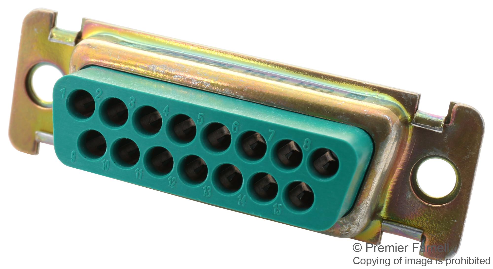 M24308/2-2F - Cinch Connectivity Solutions - D Sub Connector, DB15, Standard