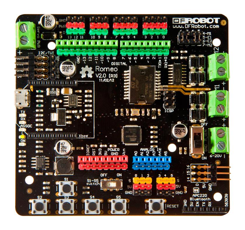DFR0225 - Dfrobot - Evaluation Board, ATmega32U4, 8 bit megaAVR MCU
