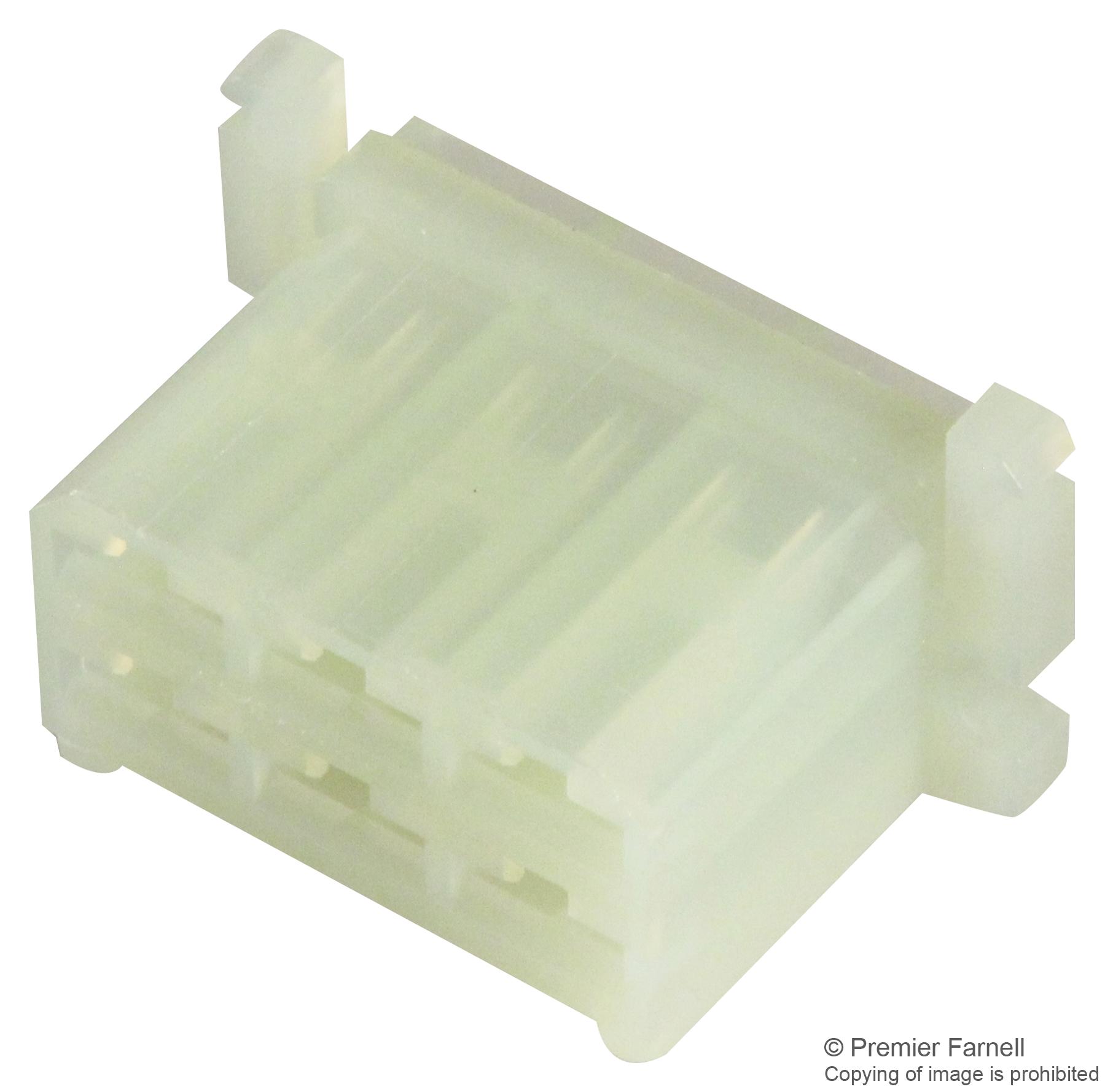 180904 - Amp - Te Connectivity - Connector Housing, FASTIN FASTON, Plug