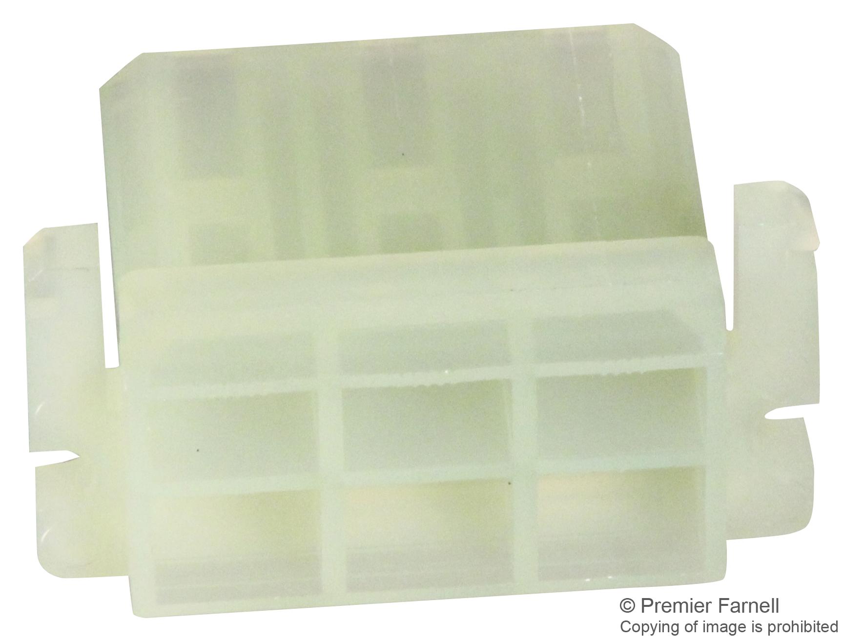 180904 - Amp - Te Connectivity - Connector Housing, FASTIN FASTON, Plug